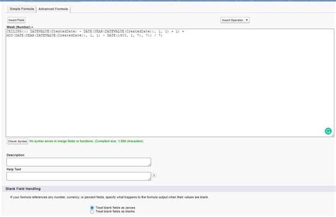 Salesforce Week Number Formula Field Step By Step Guide