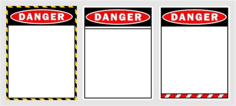 Warning Sign Template Warning Sign Template Graphic By Letterlite