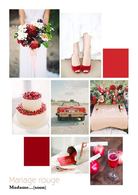 Inspirierende Rote Hochzeitsdeko Ideen Mariage 2015 Mariage Rouge Mariage Inspiration