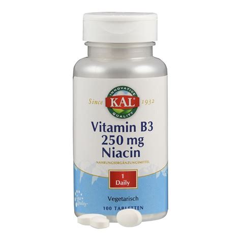 Vitamin B3 Niacin 250 mg 100 St - Shop Apotheke