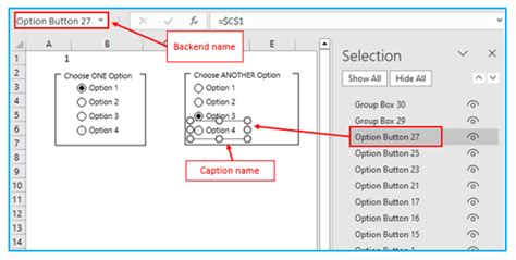 How To Insert And Use A Radio Button Option Button In Excel Biz Infograph