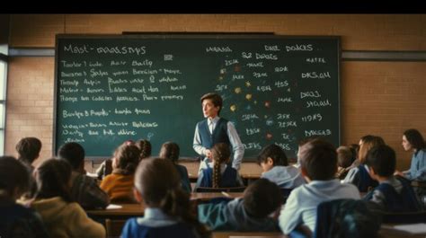 Premium Ai Image Math Classroom Photo