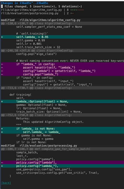 Rllib Ppo Algo Parameter Lambda Never Gets Passed Because `algorithmconfig` Refractored