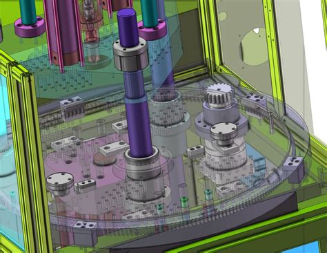 Industrial 3d Model Vertical Rotary Table Injection Molding Machine