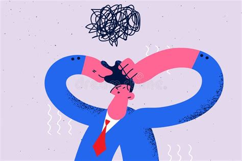 Complicated Difficult Making Decision Concept Stock Vector