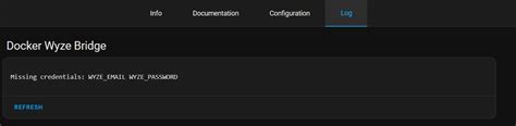 Missing Credentials Wyzeemail Wyzepassword After Update · Issue 683 · Mrlt8docker Wyze