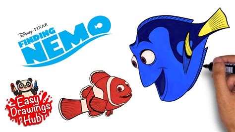 How To Easy Draw Nemo And Dory From Finding Nemo YouTube