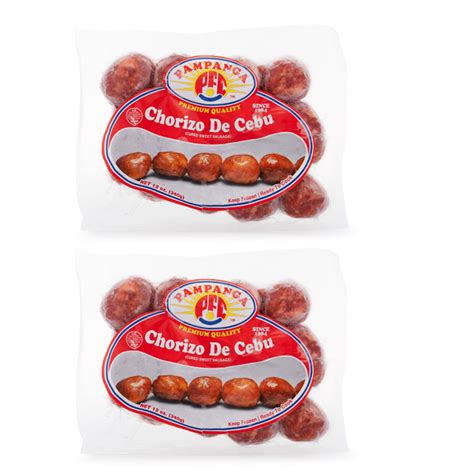 Chorizo De Cebu 12 Oz 2 Packs 18 Pcs Per Pack Filipino Foods