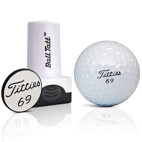 Ball Tatt Golf Ball Stamp And Titties 69 Ball Marker Self Inking