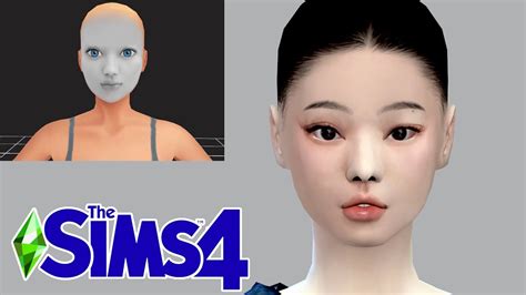 [sims 4 Cc Wip Test] Blackpink Jennie Skin Overlay [심즈4 Cc] 스킨 오버레이 페이스