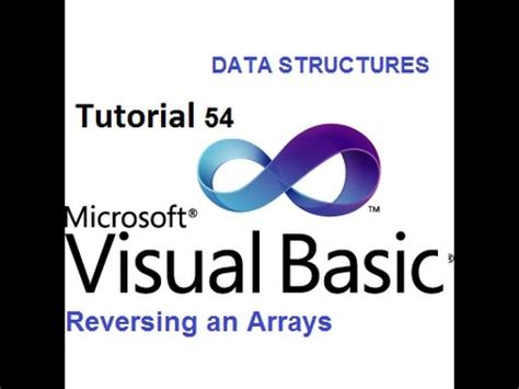 54 Reversing An Array Visual Basic 2017 YouTube