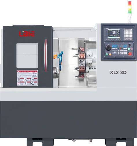 Medium Duty Custom Dual Turret Cnc Lathe With Syntec Cnc Control System