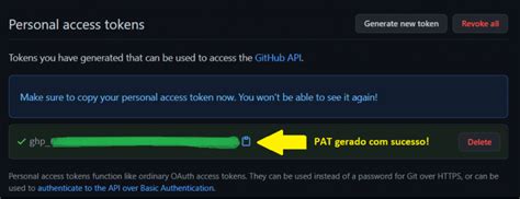 Github Autenticação Git Via Personal Access Token Jgregório