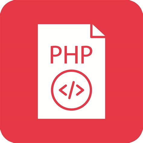 Php File Glyph Round Corner Background Icon 16033412 Vector Art At Vecteezy