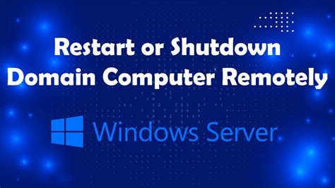 How To Restart Or Shutdown Domain Computers Remotely Msolved Tech Youtube