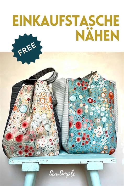 Einkaufstasche Nähen Quietschvergnügt Tasche Mit Gratis Schnittmuster Easy Sewing Sewing