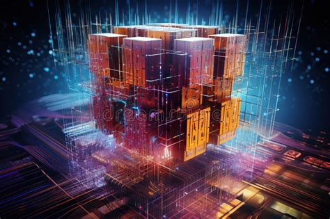 Abstract Representation Of A Quantum Computer Stock Image Image Of Background Graph 326404773