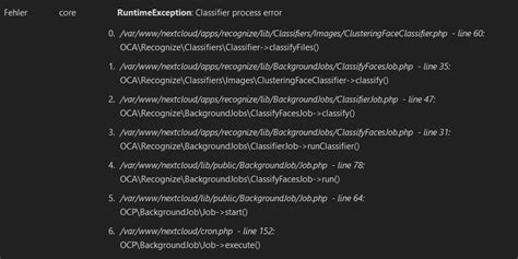 Log Is Full Of Classifier Process Error Errors Likely Oom · Issue 370 · Nextcloudrecognize