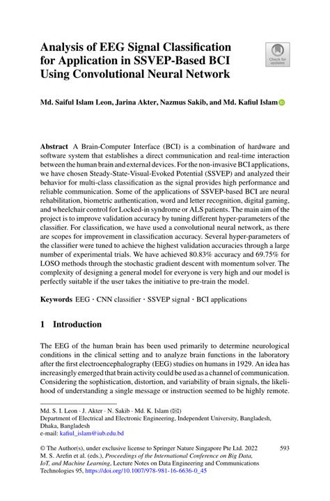 pdf analysis of eeg signal classification for application in ssvep