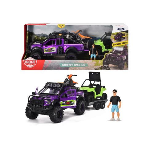 Dickie Toys Ford Raptor And Trailer With Lights And Sounds Including