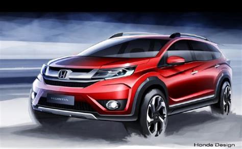 Honda Releases Sketches Of Br V Compact Suv Might Come To India Cartrade