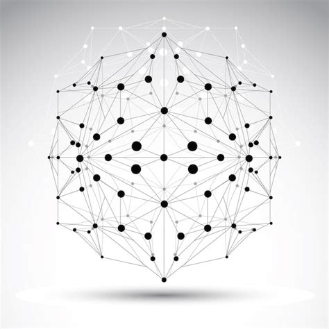 Premium Vector 3d Origami Abstract Mesh Object Vector Abstract Design Element Clear Eps 8