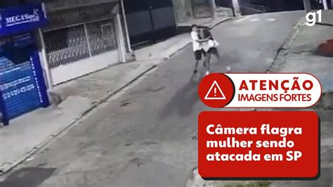 V Deo C Mera Flagra Mulher Sendo Atacada Na Rua Em Sp S O Paulo G
