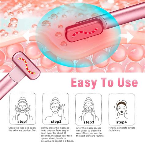 4 In 1 Microcurrent Face Skincare Wand With Facial Massager Facial Wa