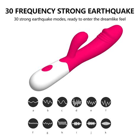 Hot Selling Silicone Dildo 30 Speeds Vibration Rabbit Vibrator Dildo