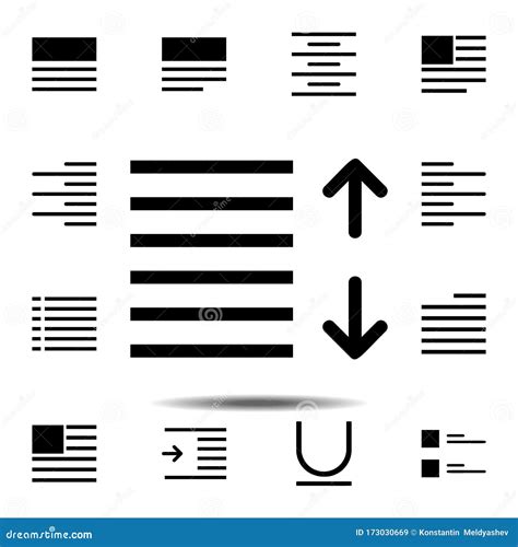 Alignment Editorial Text Icon Simple Glyph Flat Vector Of Text
