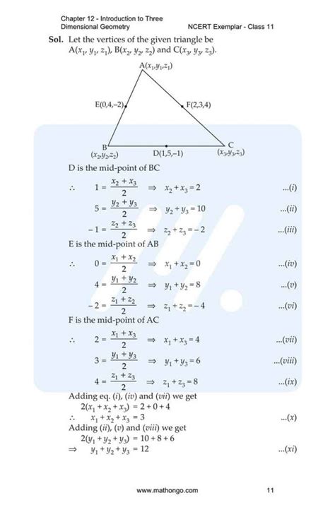 Ncert Exemplar For Class 11 Maths Chapter 12 Mathongo
