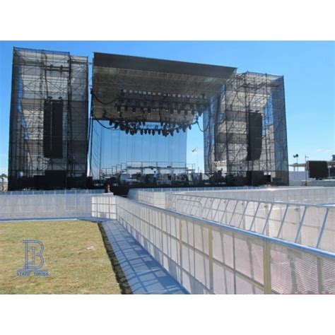 Folding Concert Aluminium Stage Barriers Mojo Safety Barricade Crowd