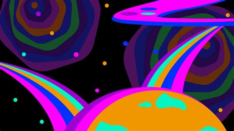 Free Trippy Rainbow Background Template To Edit Online