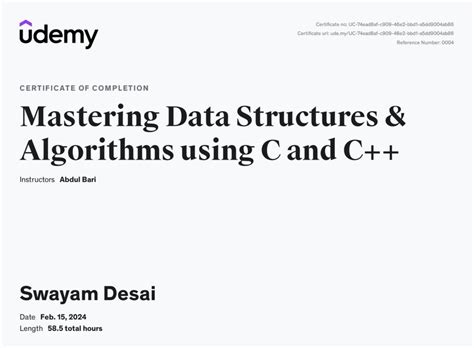 Programming Cprogramming Cplusplus Udemycertification Achievementunlocked