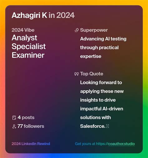 Azhagiri K On Linkedin Salesforce Salesforceai Salesforcecommunity