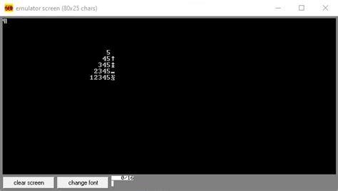 X86 16 Irregular Characters With The Pattern 8688 Assembly Language Stack Overflow