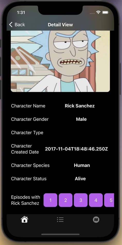 github ocobanoglu18 rickandmorty rickandmorty app