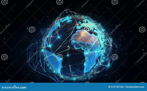 Global Network Connection Concept Generative Ai Stock Illustration Illustration Of Space