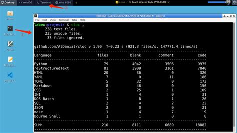 Analyze Your Projects Code With Cloc Labex