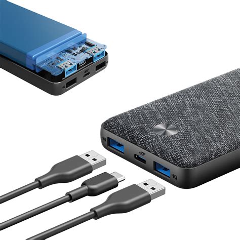 Customer Reviews Anker Power Bank Mah W Port Black A H Best Buy