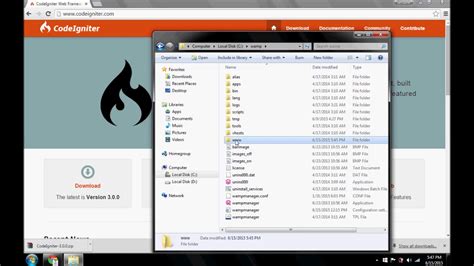 Codeigniter Tutorial Installing Codeigniter In Wamp Server Youtube