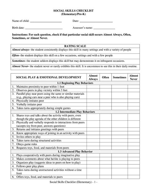 Life Skills Assessment Scale Questionnaire At Beverly Calvo Blog