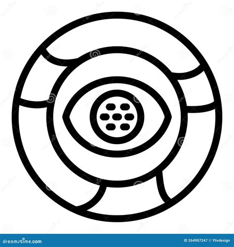 Cyber Eye Icon Outline Vector Hacker Crime Stock Vector Illustration Of Password Crime