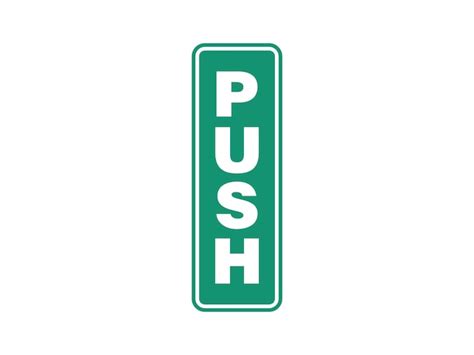Premium Vector Push Pull Door Sign Icon Vector Template