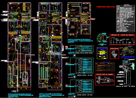Complete Electrical Plan In Dwg 21348 Kb Cad Library