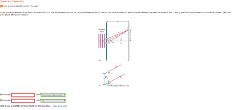 Solved In The Two Slit Experiment Of The Figure Let Angle Chegg