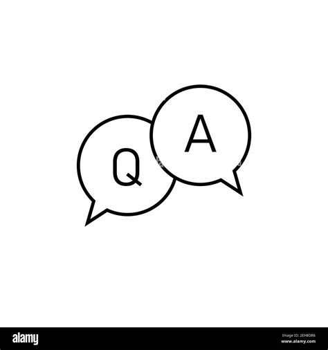 Questions And Answers Speech Bubble Icon Faq Chat Symbol Stock Vector Image And Art Alamy
