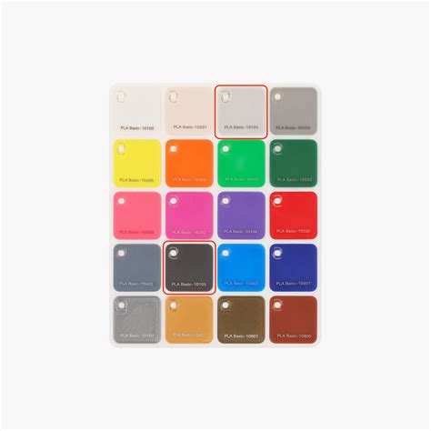 New Pla Basic Colours Appear On The Updated Filament Swatch Bambu