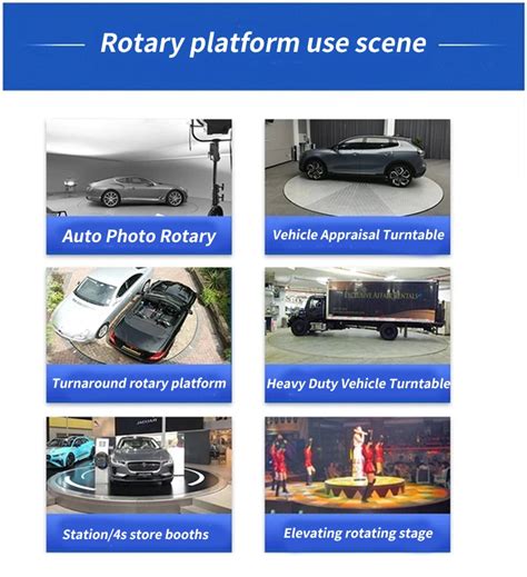 360 degree car rotating platform 3000kg ideal for display