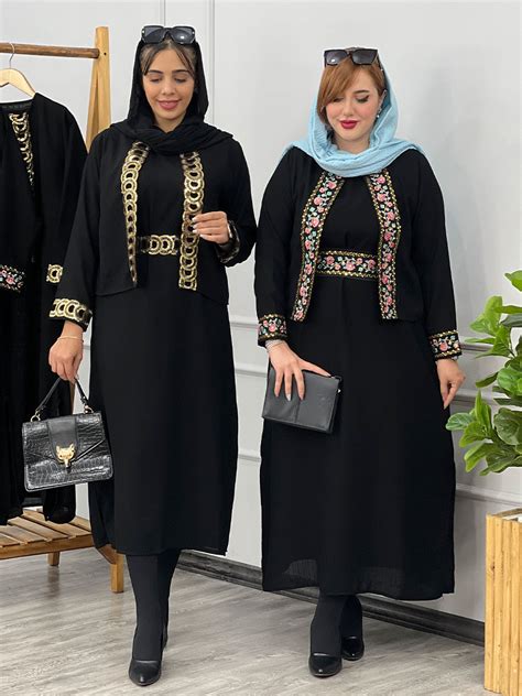 خرید کت و سارافون مشکی مدل گلناز